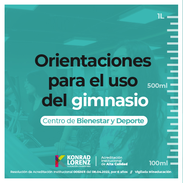 Konradista sigue las indicaciones y disfruta de tu gimnasio - Pregrados y Posgrados en Bogotá